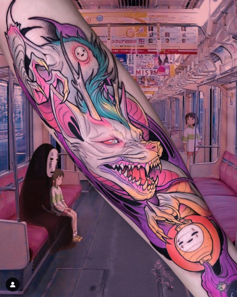 Chécate los tatuajes de anime de Brando Chiesa | Inklove